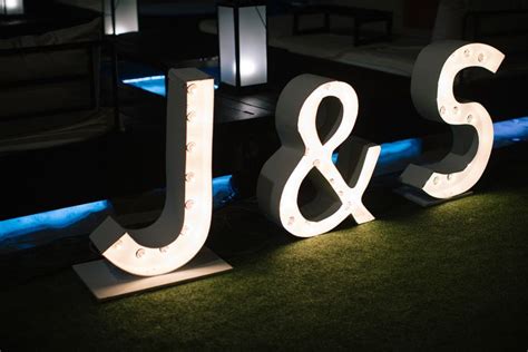 Lighted Initials For Home Decor