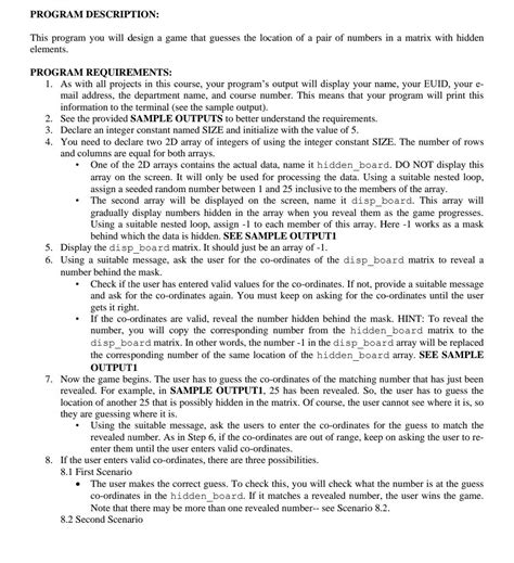 Solved Program Description This Program You Will Design A