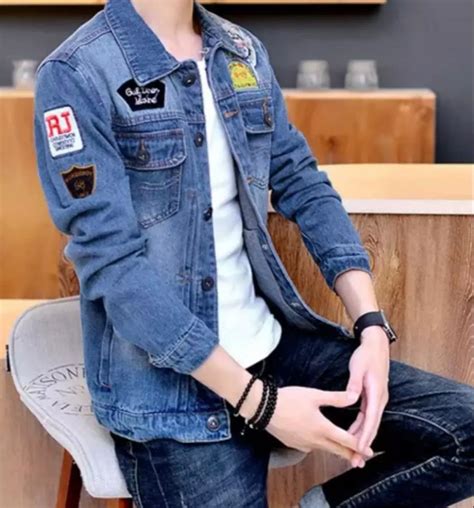 Bisa Bayar Ditempat Jaket Levis Jeans Pria Bahan Denim Atasan Casual Fashion Terbaru Harga