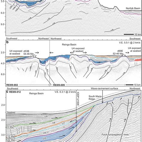 Interpreted Seismic‐reflection Sections Across Select Parts Of Reinga Download Scientific