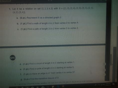 Solved Let R Be A Relation On Set With R Chegg