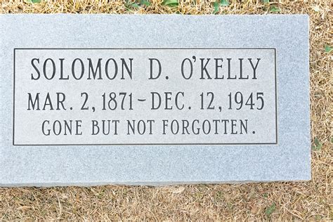 Solomon D Okelly 1871 1945 Mémorial Find A Grave