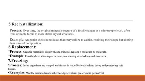 Fossils Types And Fossilization By Afrasiyab Ahmed Pptx