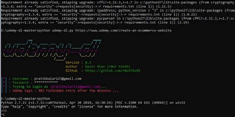 udemy login error · issue 303 · r0oth3x49 udemy dl · github