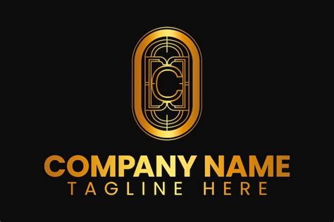 Буква C Орнамент C Роскошный логотип Логотип Crypto Логотип в стиле