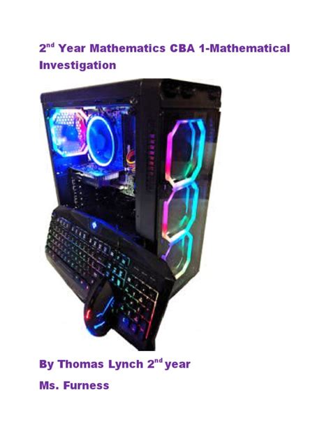 Maths Cba 1 Mathematical Investigation Pdf Random Access Memory Computer Hardware Maths Cba 1 Mathematical Investigation Pdf Random Access Memory Computer Hardware