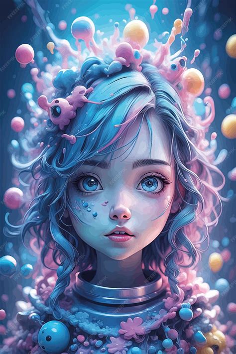 Premium Vector Futuristic Sci Fi Robot Girl 3 D Illustration High