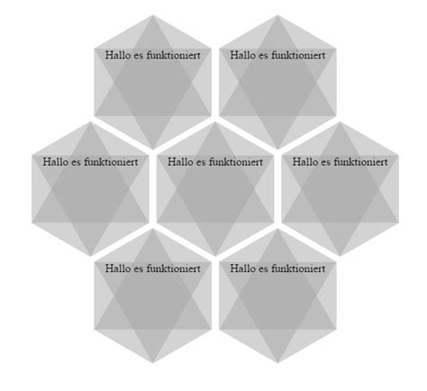 Html Transparent CSS Hexagon With Non Tranparent Text Without