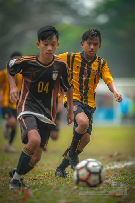 Football Photos Two Soccer Players Wearing Uniforms