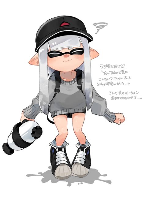Inkling Player Character And Inkling Girl Splatoon And 1 More Drawn