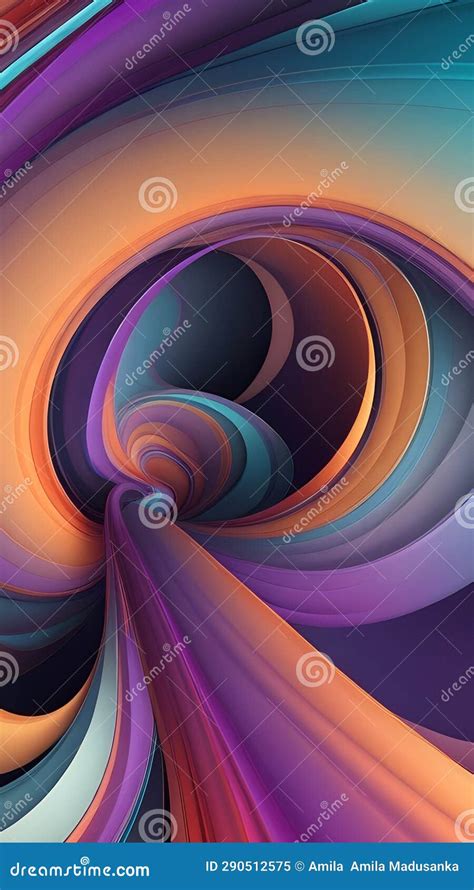 Dynamic Color Shifts Abstract Vibrant Landscape Stock Illustration
