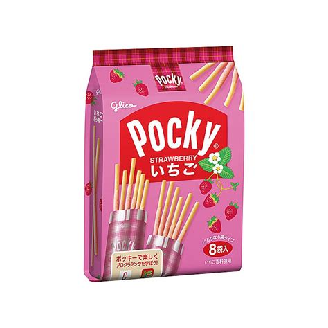 Glico格力高 Pocky百奇草莓巧克力棒 8小袋入 133g 1 份 Weee
