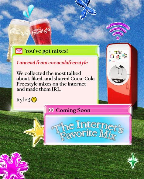 Coca Cola Freestyle Six New Cyber Inspired Mixes Are Here Were Searching For The Internets