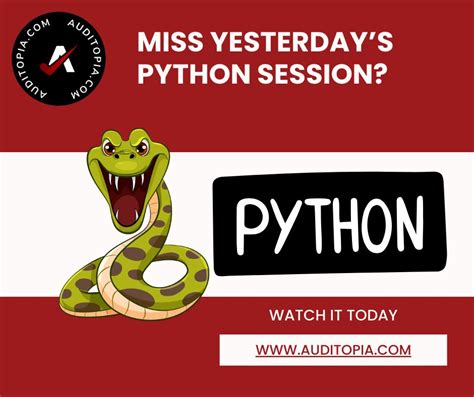 Python Audit Pythonlearning Auditopia