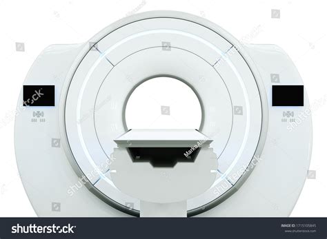 흰색 배경에 격리된 자기 공명 영상기개념 스톡 일러스트 1715105845