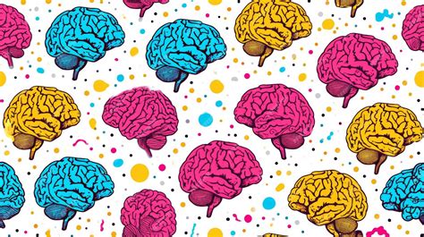 Premium Photo A Pattern Of Colorful Brain Patterns On A White