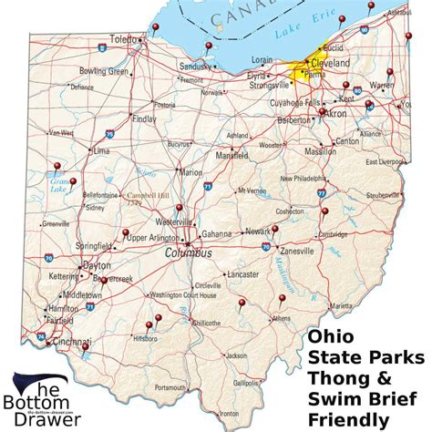 Ohio State Parks Map Printable Map
