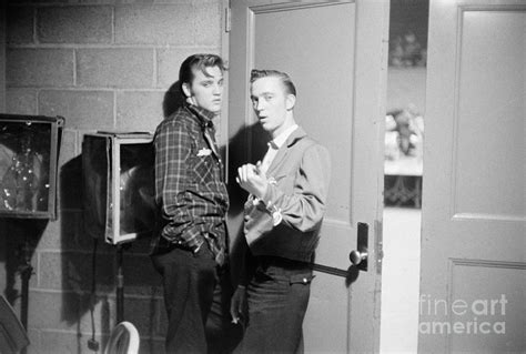 Elvis Presley And His Cousin Gene Smith 1956 By The Harrington Collection