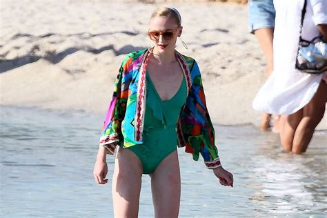 Sophie Turner Wore Plunging Teal Swimsuit On Movie Set Get The Look