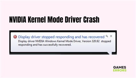 Nvidia Kernel Mode Driver Crash How To Fix It