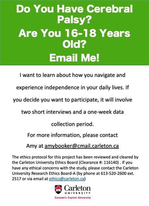 Amy Booker On Linkedin Cerebralpalsy Carletonuniversity Thesis