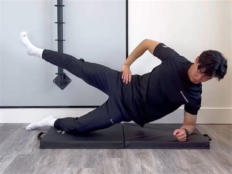 Side Plank Leg Lift — Rehab Hero