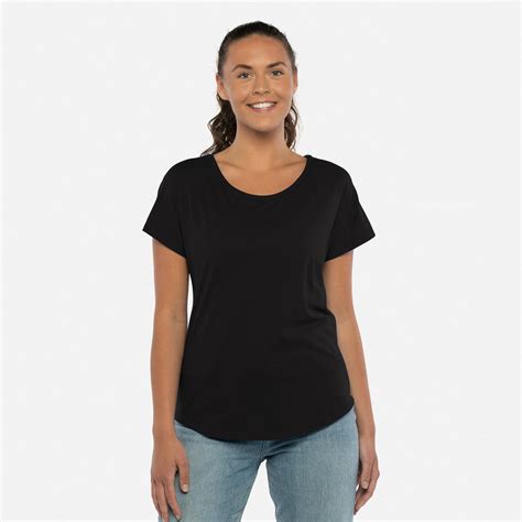 1560 Womens Ideal Dolman T Shirt Black Next Level Apparel