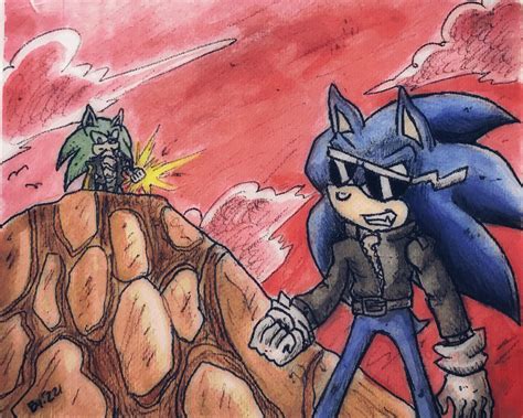 Scourge Aka Evil Sonic Remastered By Grim Zitos On Deviantart