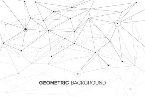 Premium Vector Geometric Network Background Plexus Line Web Concept For Data Structure Science