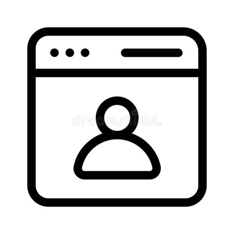 Web User Stock Vector Illustration Of Internet Icon 340076582