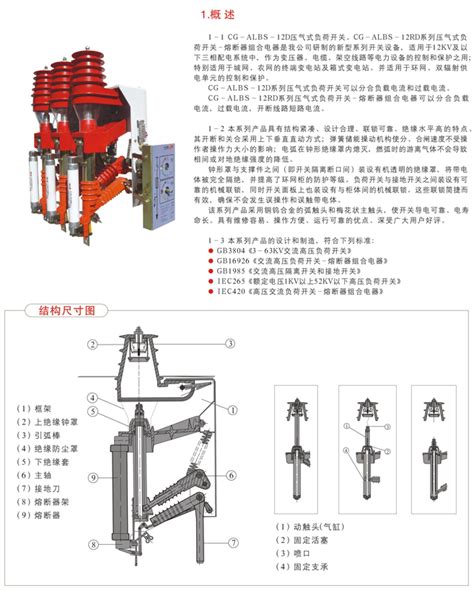 CG ALBS 12D 630 25 CG ALBS 12RD 125 31 5户内交流高压负荷开关熔断器组合电器 上海川高电气有限公司