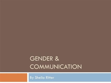 PPT Gender Communication PowerPoint Presentation Free Download ID