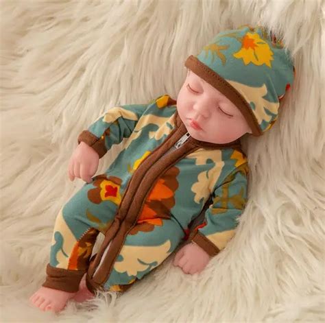 Реалистичные глаза закрытые мальчик девочка кукла новорожденного ребенка 10 дюймов винил