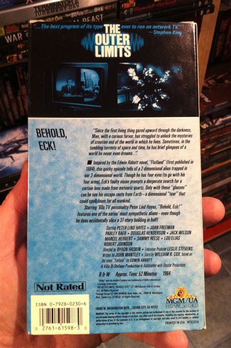 Outer Limits Behold Eck Vhs Faites Une Offre