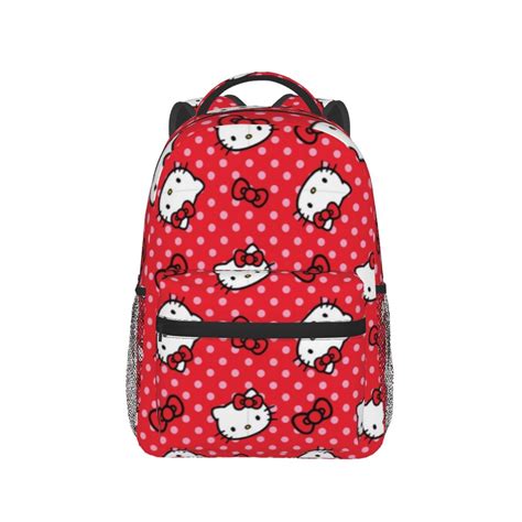Hello Kitty Polka Dot Bow Backpack 157 Inchtravel Backpack