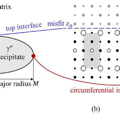 The Anisotropic Matrixc¢¢ Interface A Lattice Misfit Strains Around