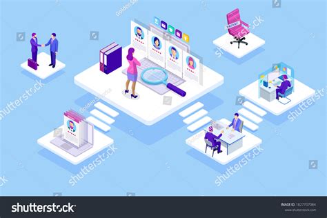 아이소메트릭 면접 5204개가 넘는 로열티 프리 라이선스 대상 스톡 일러스트 및 그림 Shutterstock