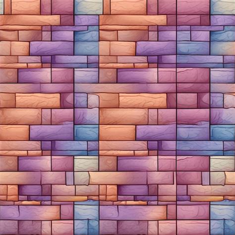 Premium Ai Image A Close Up Of A Colorful Tile Pattern With A Wooden Surface Generative Ai