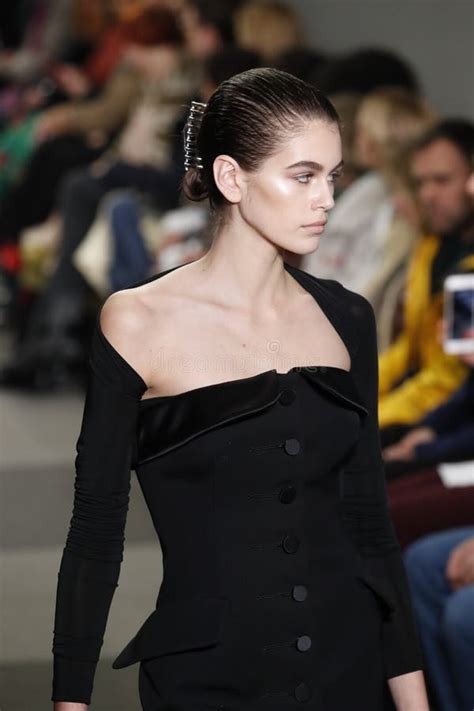 Kaia Gerber Walks The Runway At Alexander Wang During New York Fashion