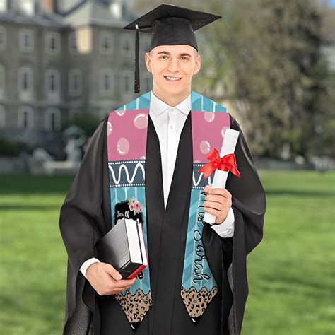 Pencil Graduation Stole Custom Teacher Graduation Stole Class Of 2025