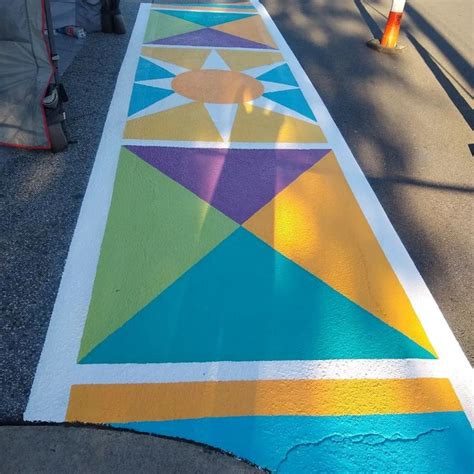 Colorful Crosswalk Mural