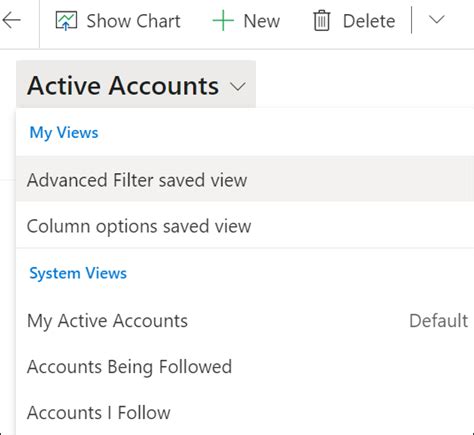 Dynamics 365 Advanced Filter