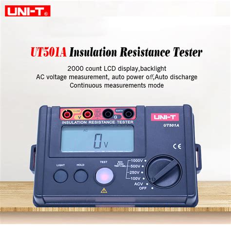절연 저항 테스터 Uni T Ut501a 100 1000v 메가 미터 접지 저항 테스터 메가 미터 30 ~ 750 볼트 Ac