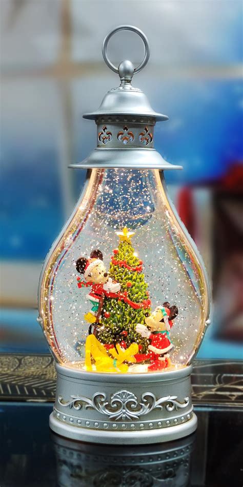 14 H Holiday Disney Water Spinning Led Lantern Lamp Post Tools And Home Improvement