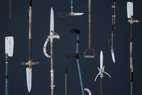 Post Apocalyptic Spears 3d Weapons Unity Asset Store