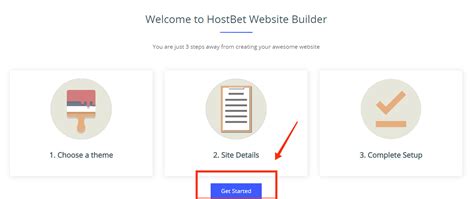 how to create a portfolio website using hostbet free website builder in