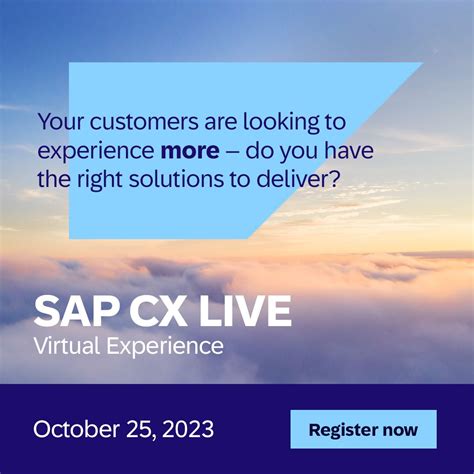 Sap On Linkedin Sap Customer Experience Live In 2024 Virtual Experience