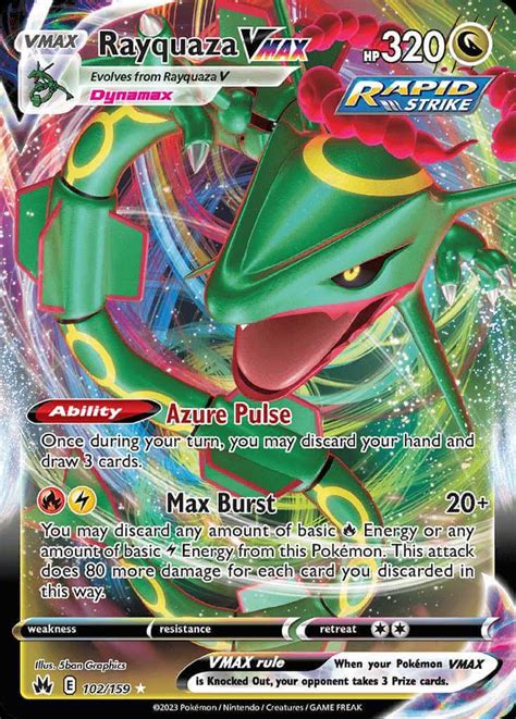 Rayquaza Vmax Swsh12pt5 102 Pokemoncard
