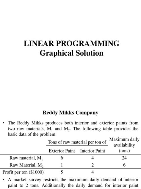 Lp Graphical Solution Pdf Mathematical Optimization Linear Programming