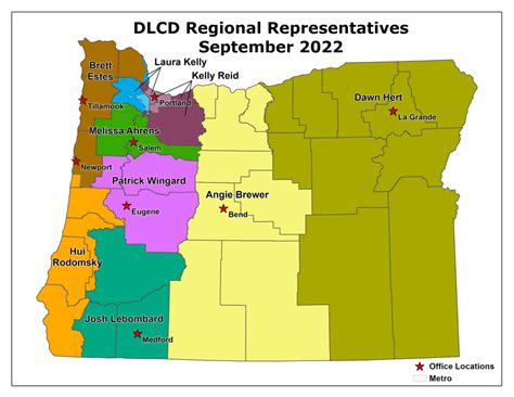 Department Of Land Conservation And Development Regional Representatives Comprehensive Plan